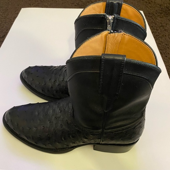 freebird | Shoes | Mens Freebird Black Desperado Ostrich Cowboy Boots ...